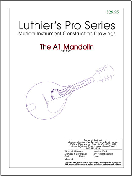 A1 mandolin blueprints | making an A1 mandolin | A1 mandolin drawings ...