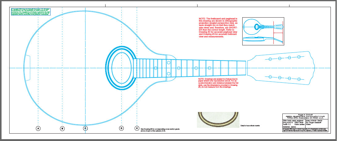 A1 mandolin blueprints | making an A1 mandolin | A1 mandolin drawings ...